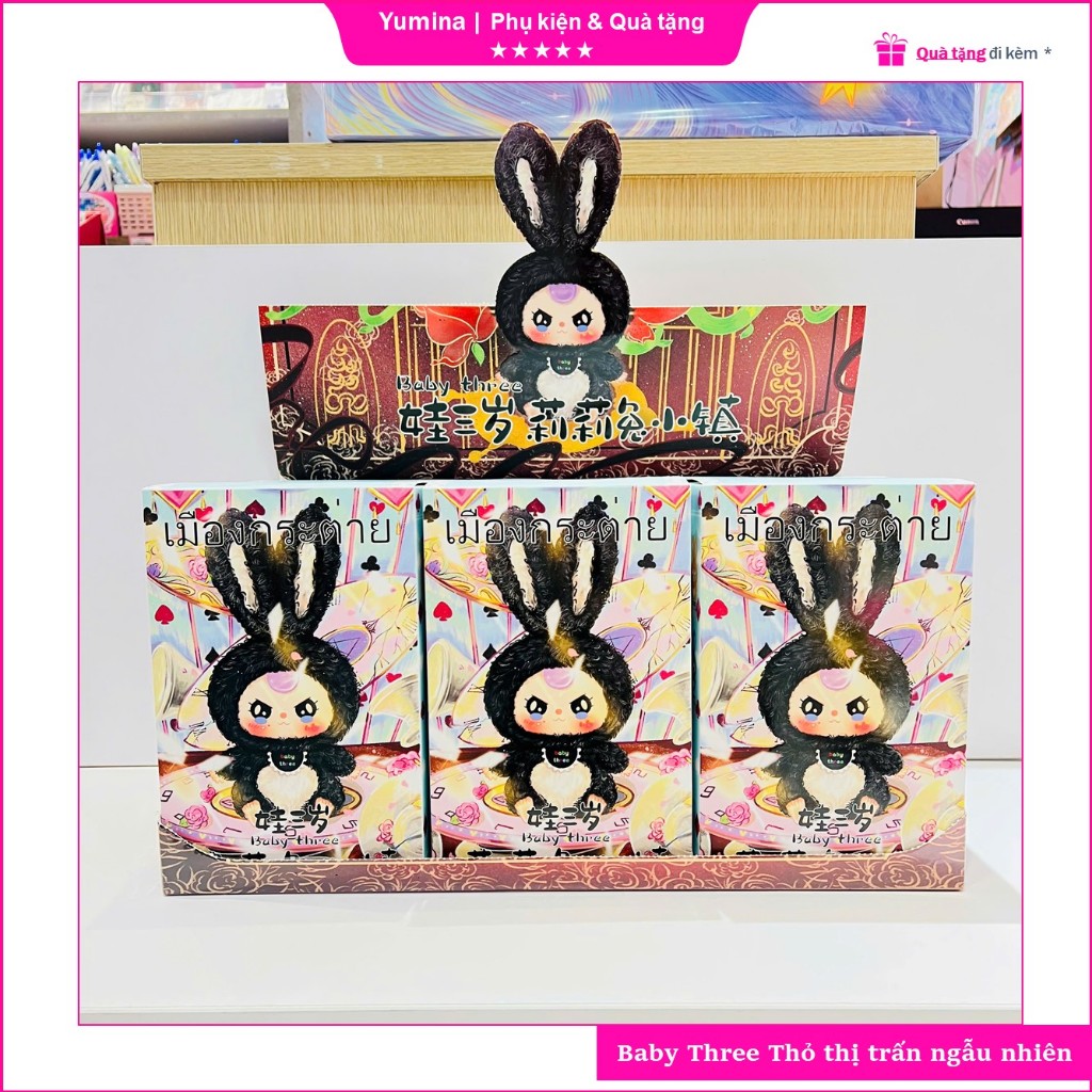 Blindbox Baby Three Thỏ thị trấn gấu bông dễ thương hộp mù bé ba Yumina ...