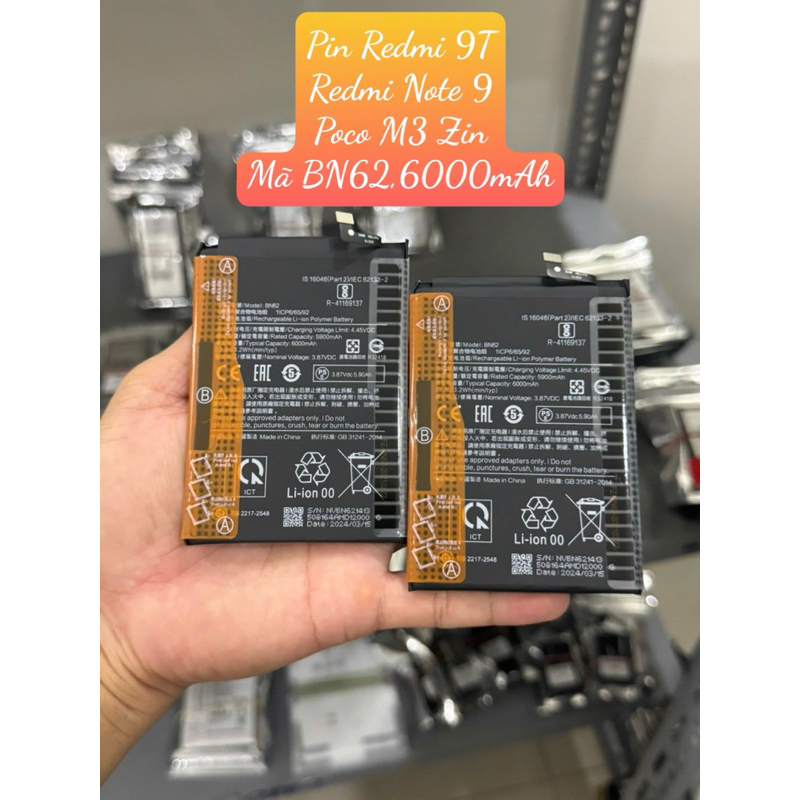 Pin Xiaomi Redmi 9T/Redmi Note 9 4G/Poco M3 Zin New Mã Pin BN62 - Dung ...