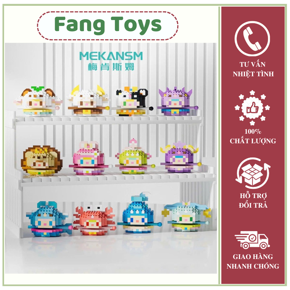 [Fang Toys] Bộ đồ chơi lắp ráp mảnh trơn Constel Lation mô hình 12 cung ...