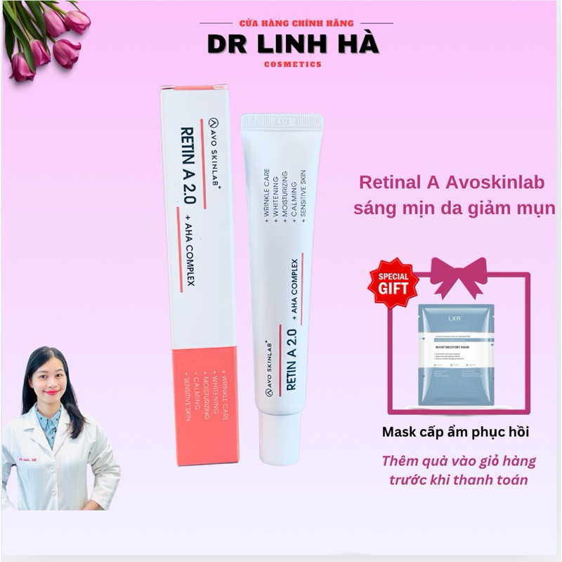 Retinal A cream Avo skinlab sáng da , giảm mụn giảm nám tàn nhang ...