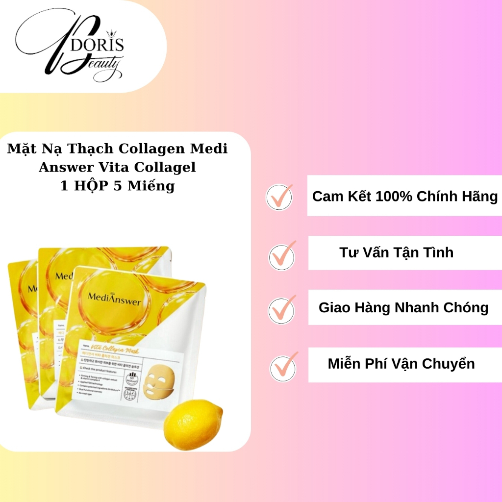 Mặt Nạ Thạch Medi Answer Vita Collagen Trắng Da Lẻ 1 Miếng | Shopee ...