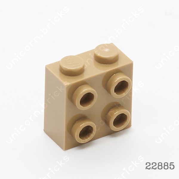 Mảnh lắp ráp - 22885 - Gạch đặc biệt 1 x 2 x 1 2/3 có 4 chân nối ở một ...