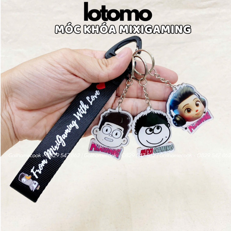 Móc khóa Mixi Gaming, Nhism La Thành, Refund team, phụ kiện trang trí ...