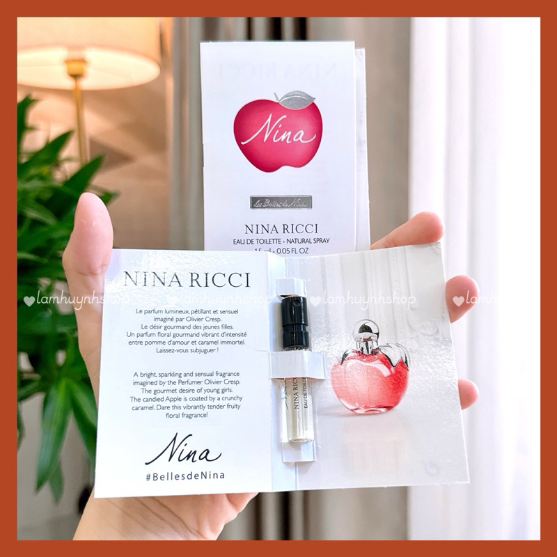 Vial nước hoa nữ Les Belles De Nina Ricci EDT 1,5ml | Shopee Việt Nam