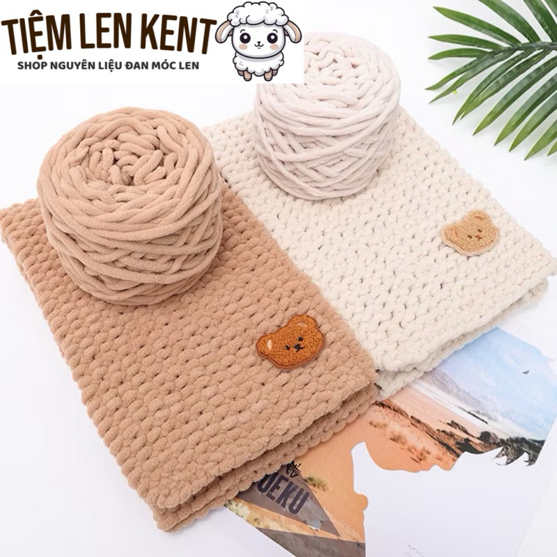 Len Nhung đũa -Len bông sữa 100gr 6mm | Shopee Việt Nam