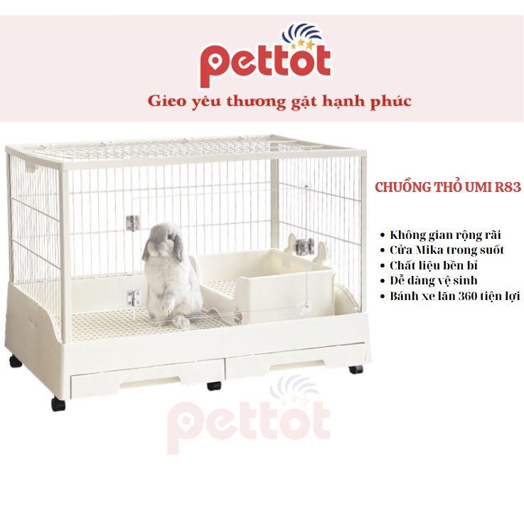 Chuồng thỏ, chuột lang, bọ ú, chó, mèo cảnh UMI cửa MIKA cao cấp ...