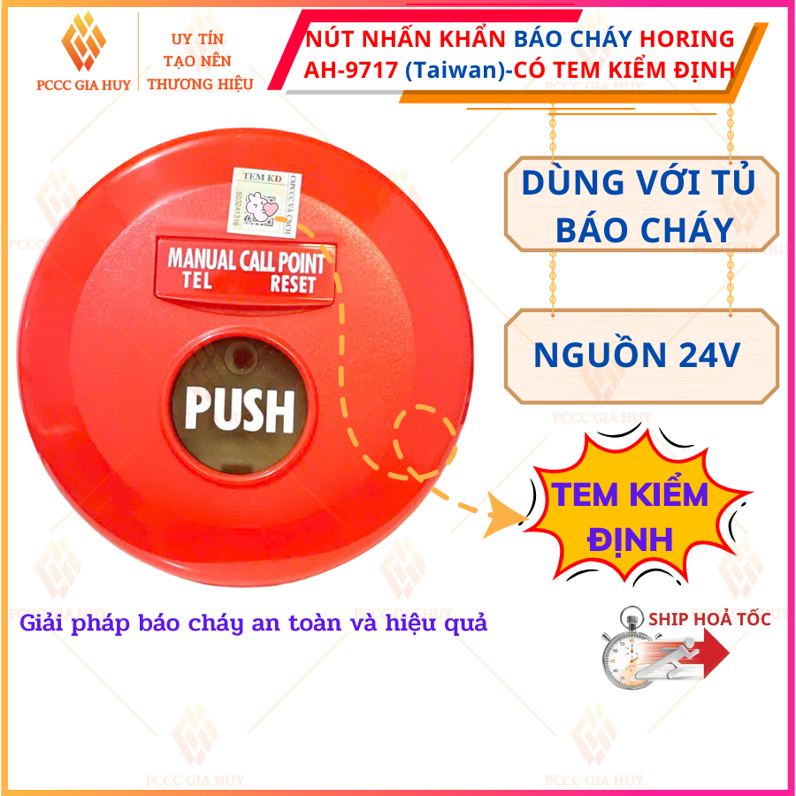 Nút nhấn khẩn báo cháy Horing AH-9717 | Shopee Việt Nam
