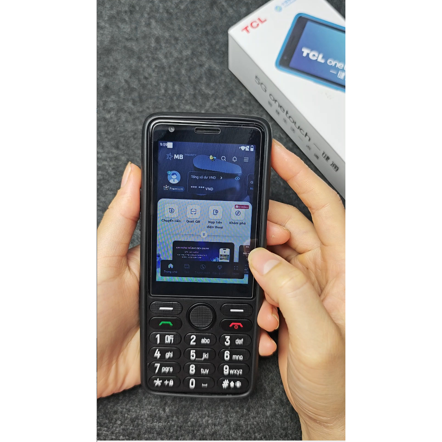 TCL 5G 2 sim - T508n bản CH Play - Google - điện thoại bàn phím , pin trâu- Android 13 RAM 3G ...