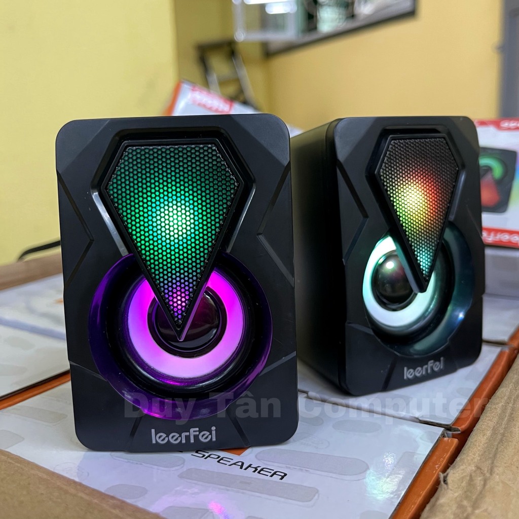 Loa máy tính vi tính mini laptop LED để bàn bass giá rẻ , Tomato S166 ...