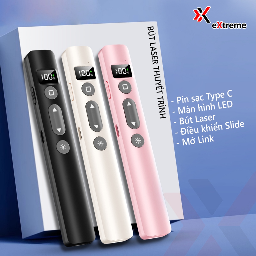 Bút Laser eXtreme LP1x01 Thuyết Trình Chiếu Slide PowerPoint | Pin Sạc ...