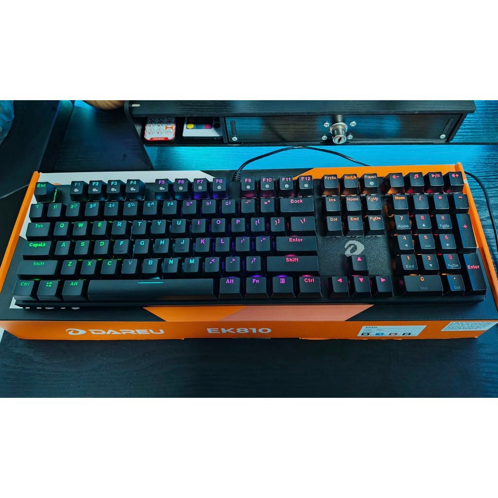 Bàn phím cơ Gaming Dareu EK810 Multi Led Brown/Blue/Red Switch (Chính ...