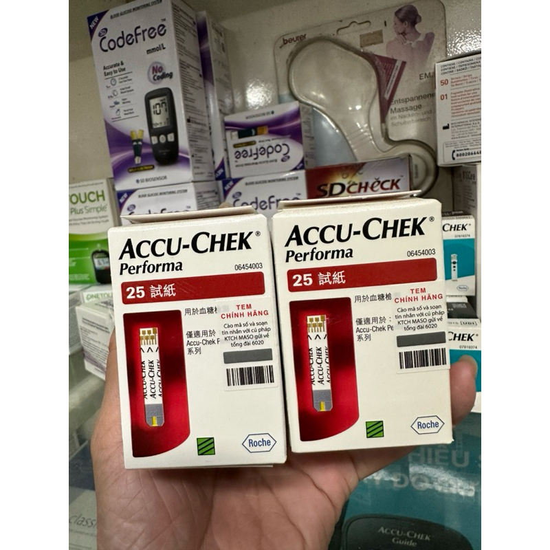[DATE XA] Test thử Que thử đường huyết tiểu đường Accu-chek Accuchek ...