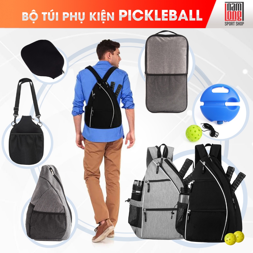 Balo Túi Đựng Vợt Pickleball Bộ Phụ Kiện Túi Đeo Nhiều Mẫu Quai Đeo ...