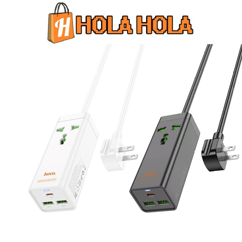 Ổ Cắm Điện Hoco AC9 Chân Dẹp / AC9A Chân Tròn 1 Cổng Type C PD 30W 2 ...