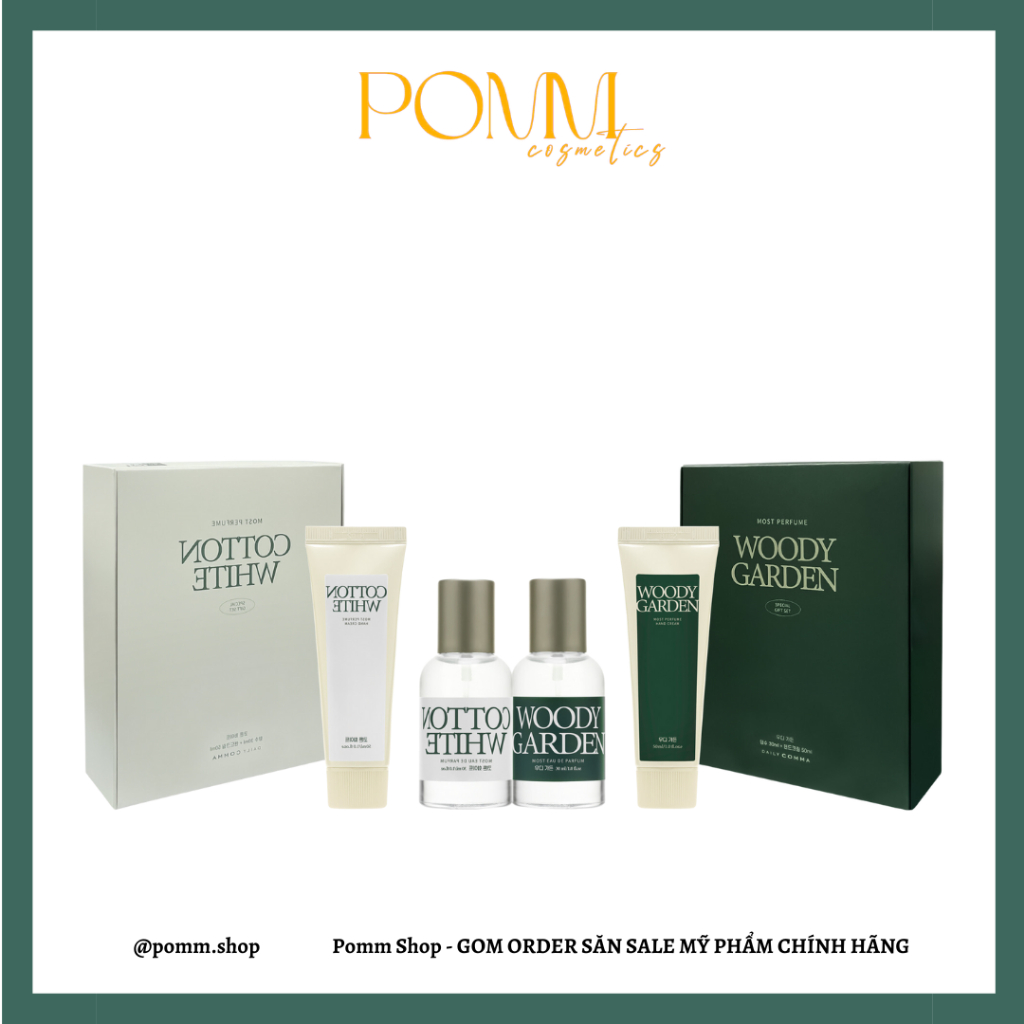 Set Nước Hoa EDP + Kem Tay Daily Comma (Cotton White - Woody Garden ...