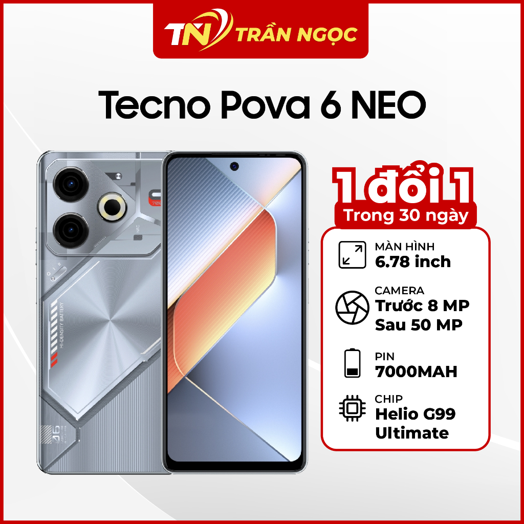 Điện thoại TECNO Pova 6 Neo 8GB 128GB Chính Hãng | Shopee Việt Nam