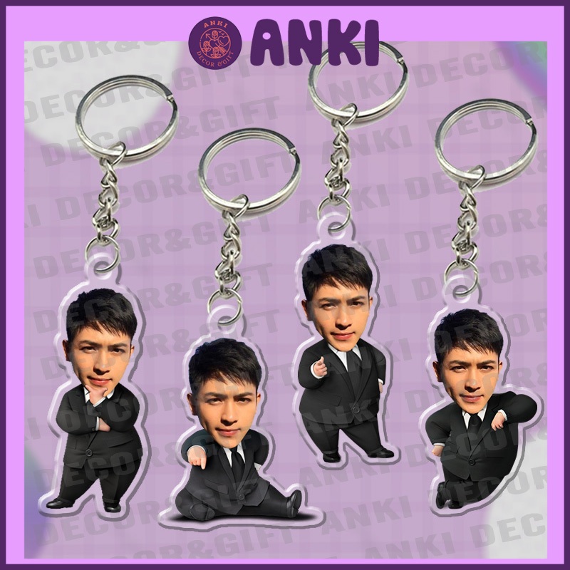 Móc khóa chibi baby boss cho nam, cho bé trai, chất liệu mica trong ...