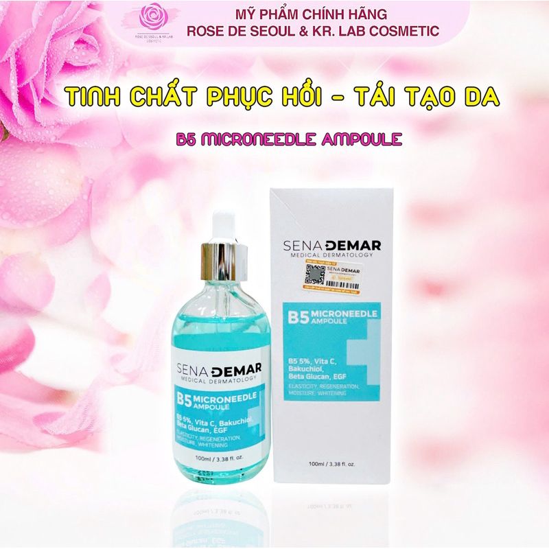 (Tặng mặt nạ) Serum SENA DEMAR B5 MICRONEEDLE AMPOULE 100ml Serum B5 ...