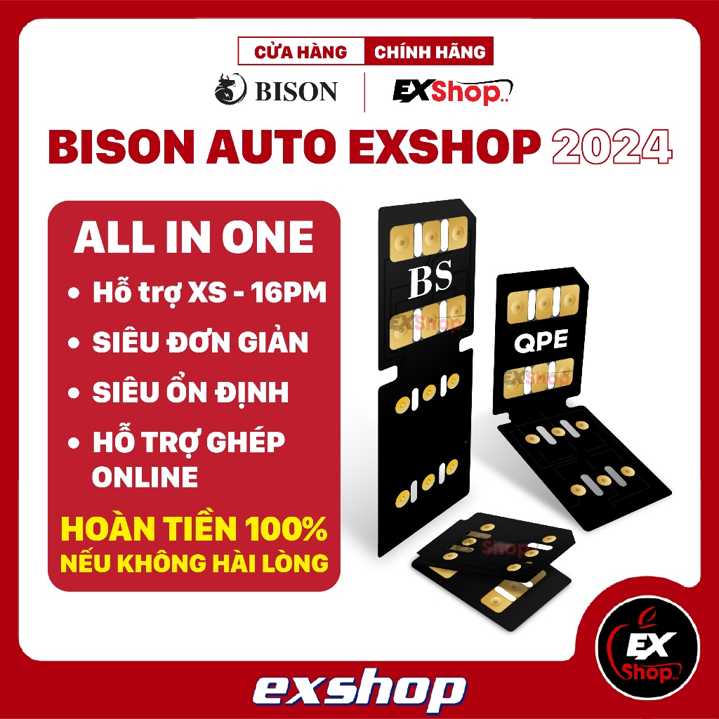 Sim ghép Bison Auto EXSHOP - Full Mode QPE và thủ công - Không văng ...