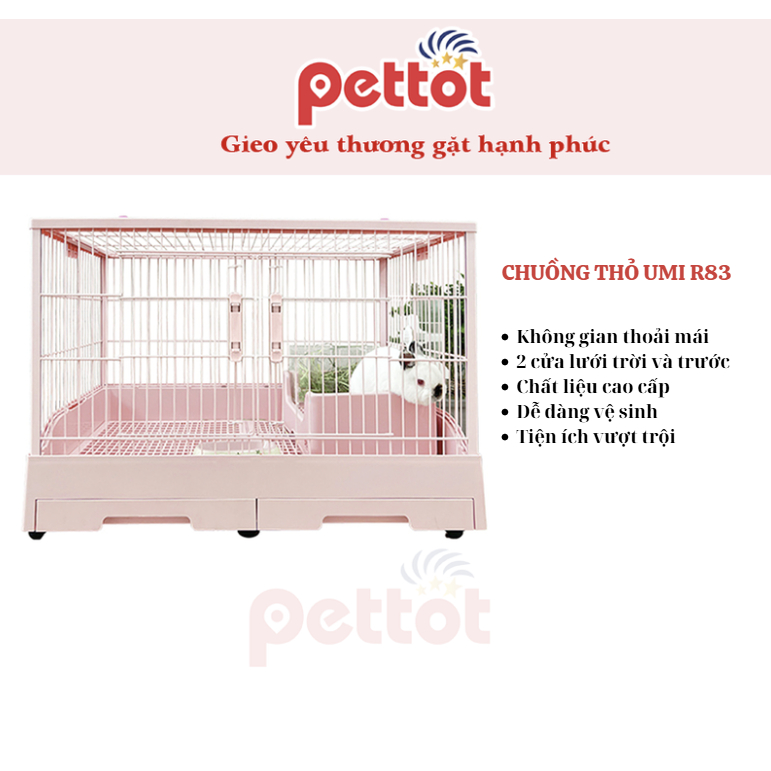 Chuồng thỏ, chuột lang, bọ ú, chó, mèo cảnh UMI cửa LƯỚI cao cấp ...