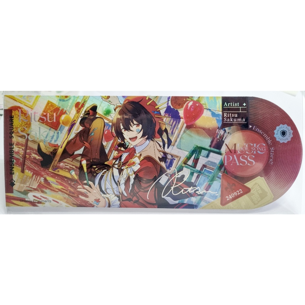 Ticket ver 6 CD Ritsu Sakuma Enstars Ensemble Stars | Shopee Việt Nam