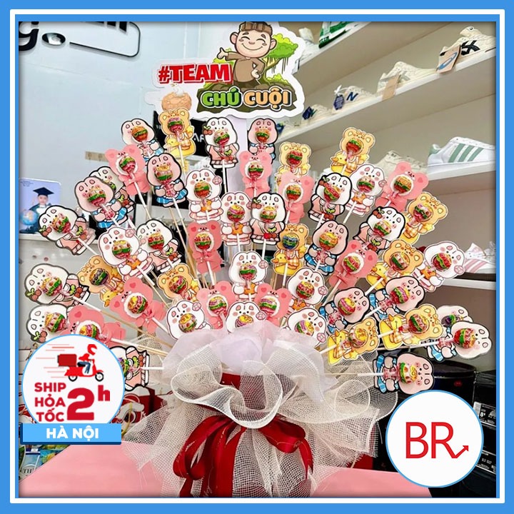 [QUÀ TẶNG NOEL] Combo 40 cắm kẹo mút mẫu hoạt hình hoa, halloween, noel dễ thương - thẻ gài kẹo ...