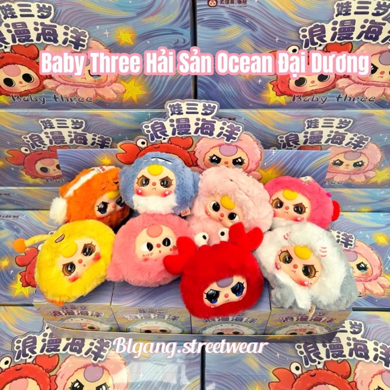 [Hàng Sẵn] Baby Three Hải Sản Blindbox Bé Ba Đại Dương Ocean Móc Khoá ...