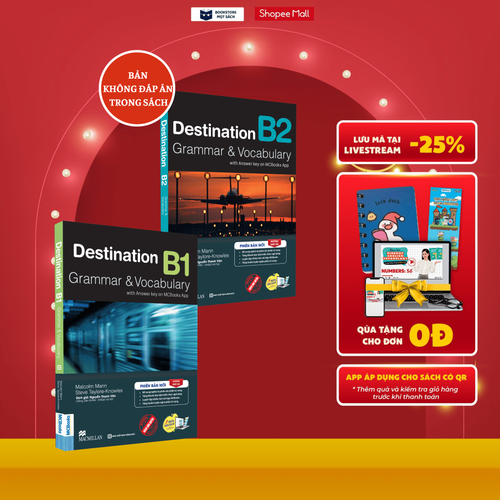 Sách - Destination B1 & B2 Grammar and VocabularyLẻ/Combo - Phiên bản ...