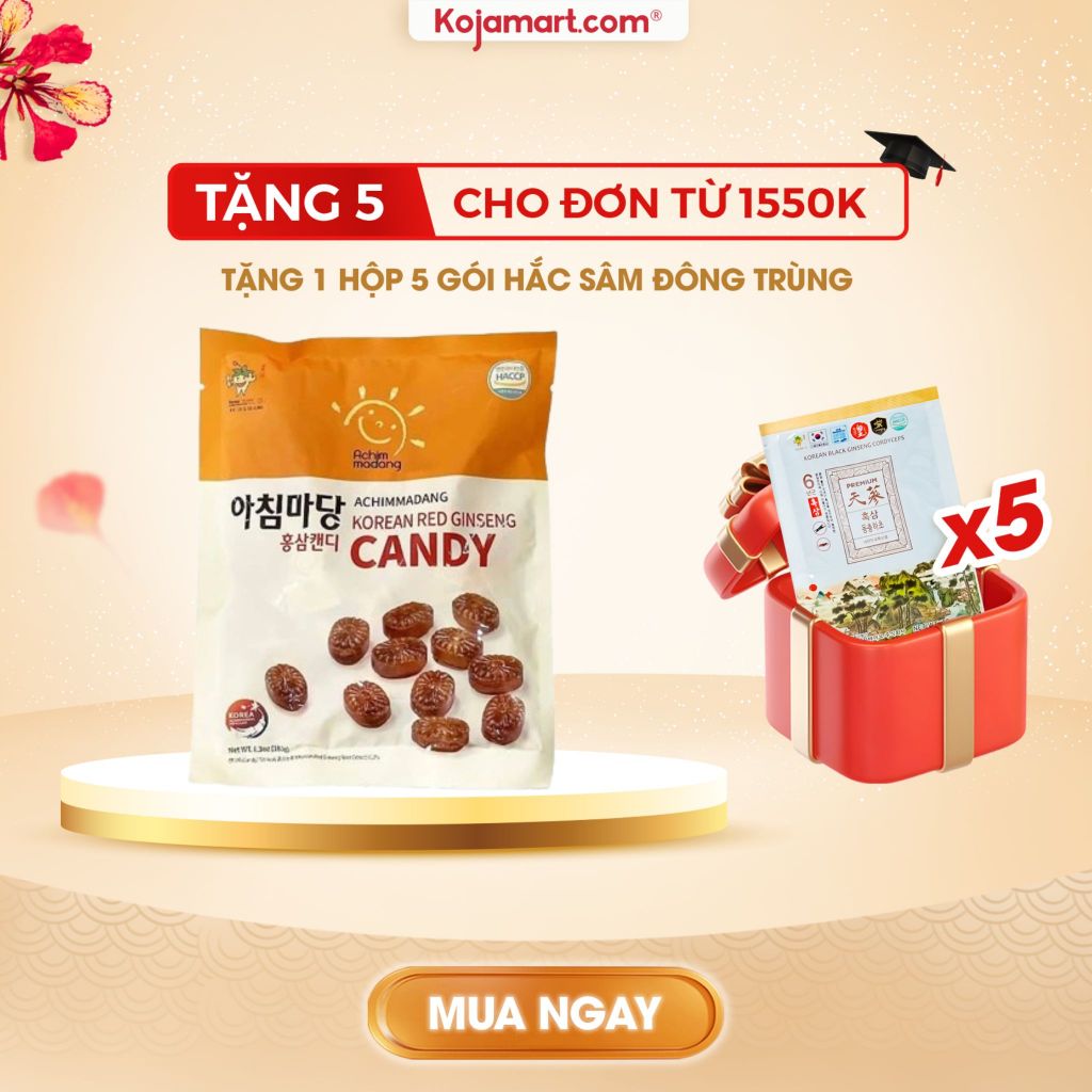 Combo 2 Gói Kẹo Hồng Sâm Hàn Quốc Korean Red Ginseng Achimmadang 180G | Shopee Việt Nam