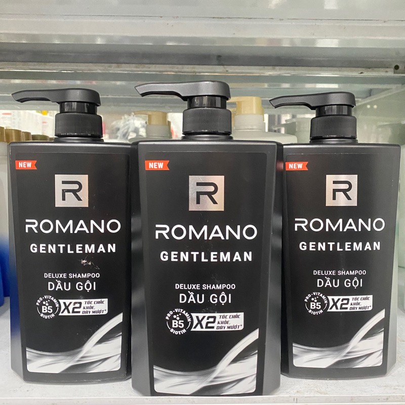 Dầu gội Romano Gentleman 650g ( mầu đen ) | Shopee Việt Nam