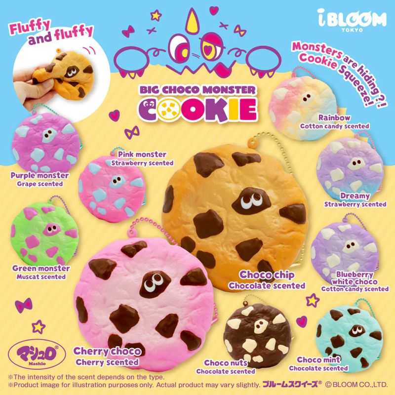 Squishy Monster cookie chính hãng iBloom. Squishy mềm, thơm, giảm ...