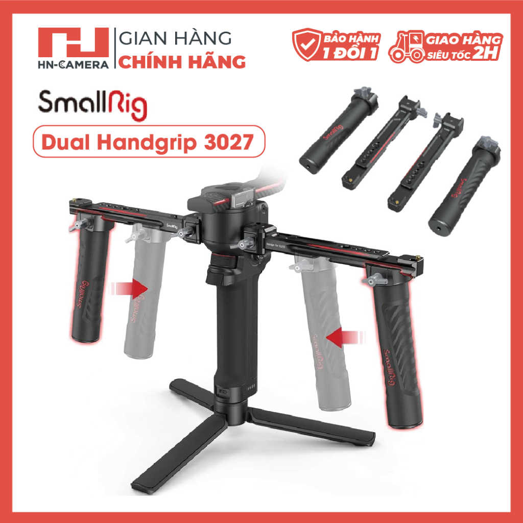 SmallRig 3027 Tay cầm đôi cho Gimbal DJI RSC2 / RS2 / RS3 / RS3 Pro/ RS5 / RS4 Pro | Shopee Việt Nam
