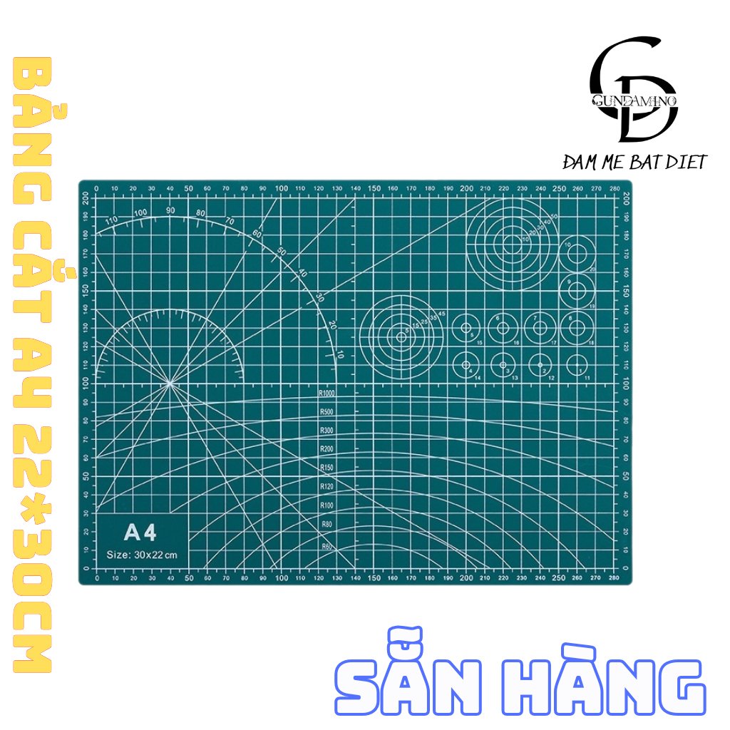 [SẴN HÀNG] Bảng cắt dụng cụ lắp ráp mô hình Gundam Bandai Size A4 22 ...