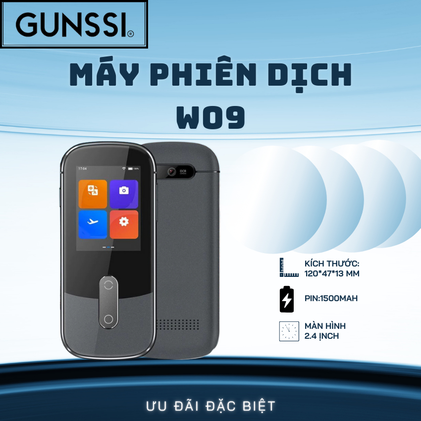 Máy phiên dịch WO9-màn hình cảm ứng với độ phân dải cao-tích hợp dịch ...
