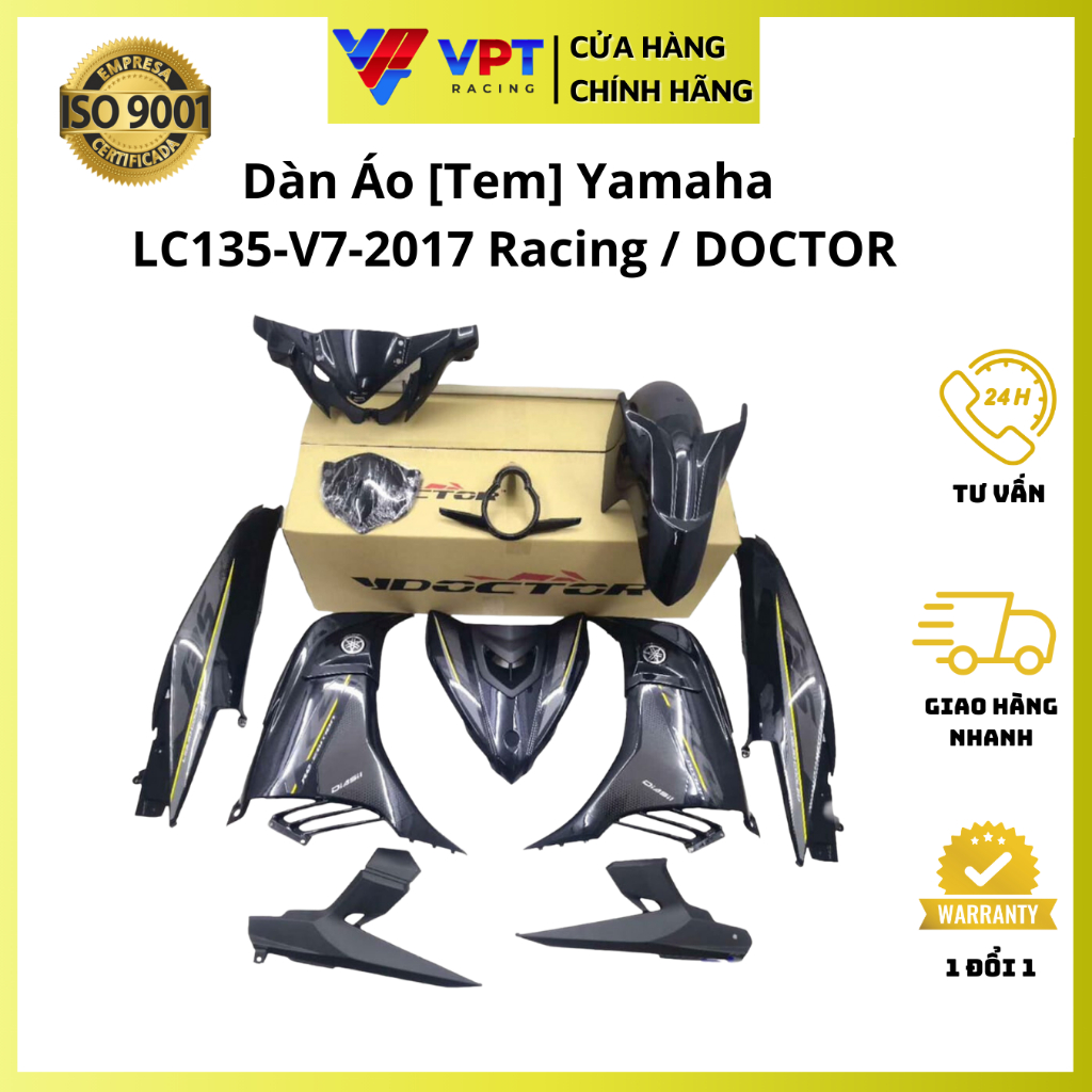 Dàn Áo (Bộ Ốp) Exciter Ex135-2011-2017, LC135-V7 Có Tem Sẵn Chính Hãng ...