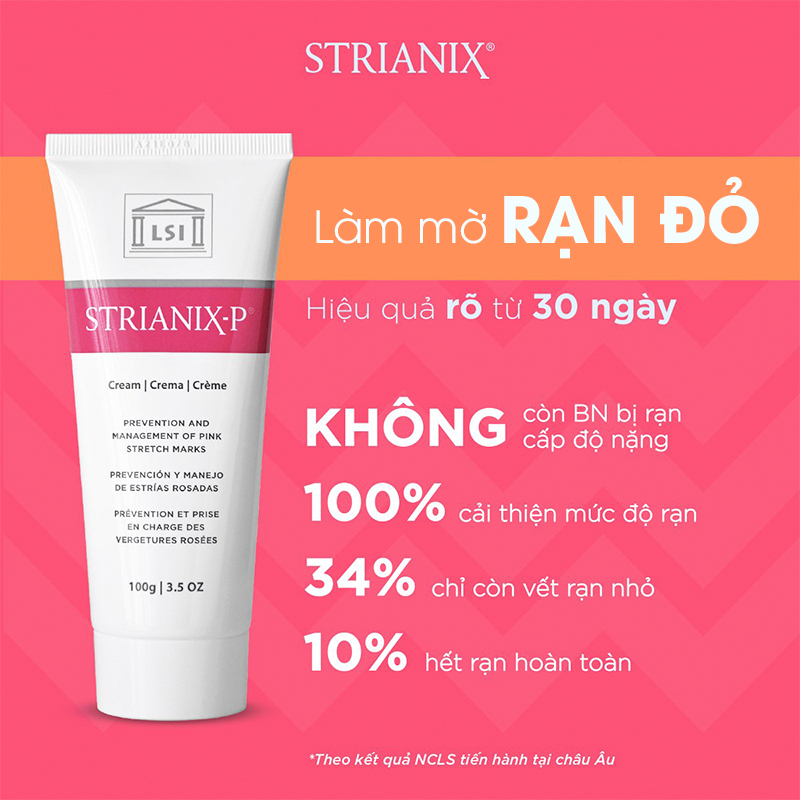 Kem Rạn Đỏ Strianix-P 100g Làm Mờ Rạn Đỏ, Giảm Ngứa Rạn Nhập Khẩu Từ ...