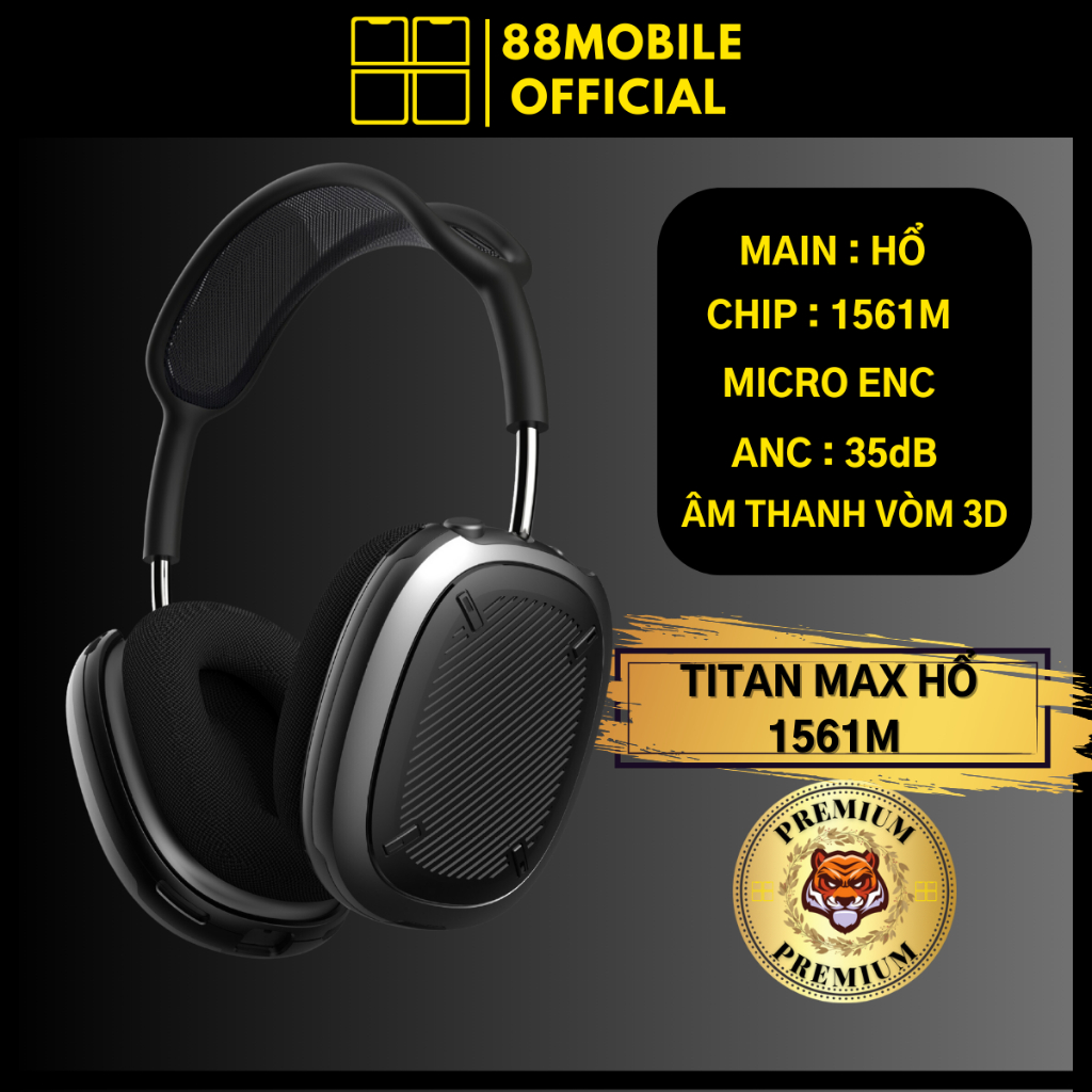Tai Nghe 1561M TITAN Max Pin 30H Micro ENC Chống Ồn ANC 35DB I 88Mobile ...