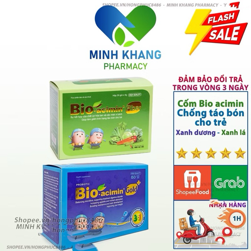 (CHÍNH HÃNG) Cốm vi sinh Bio-Acimin Fiber và Bio–Acimin Gold - Hỗ trợ ...