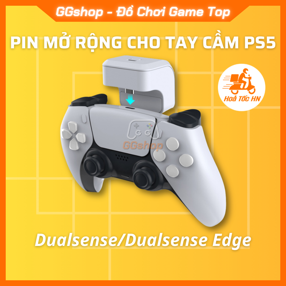 Pin mở rộng 1600mAh cho tay cầm PS5 Dualsense/Dualsense Edge | Shopee ...