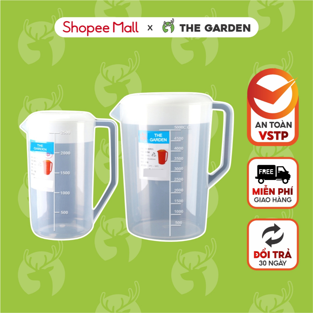 Ca đong có nắp cứng THE GARDEN IGWT dung tích 2500ml 5000ml - Dụng cụ pha chế chính hãng ...