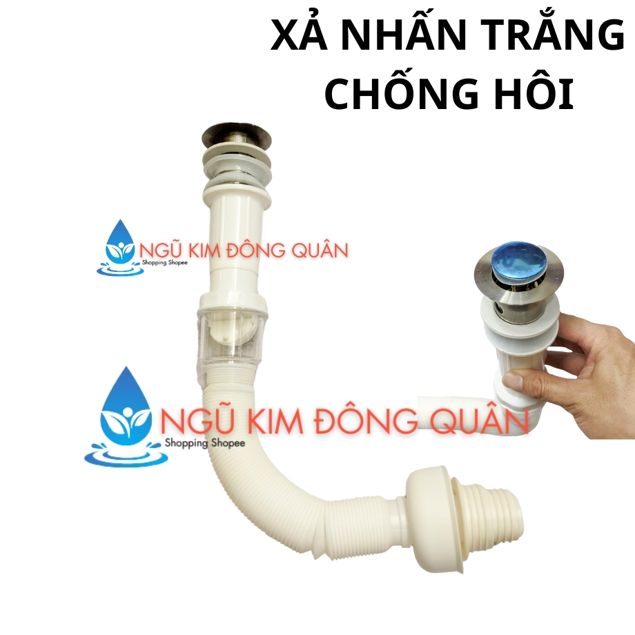 xiphong xả lavabo, bộ xả thoát nước chậu rửa mặt LẬT XÁM dây ruột gà ...