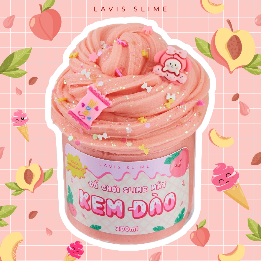 LAVIS SLIME - Slam Mây: Quả Đào Best Seller An Toàn Cho Trẻ Em Đầy Đủ ...