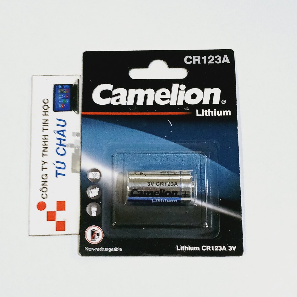 Pin 3V Camelion Lithium cho đèn Flash máy ảnh Model: CR2 / CR123A ...