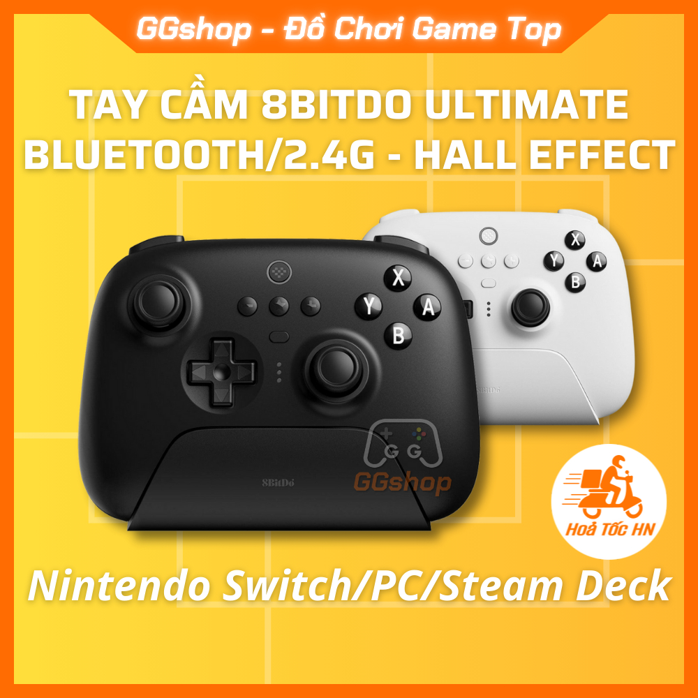 Tay cầm 8BitDo Ultimate Bluetooth kèm Dock sạc cho Nintendo Switch/Windows/Steam Deck | Shopee ...