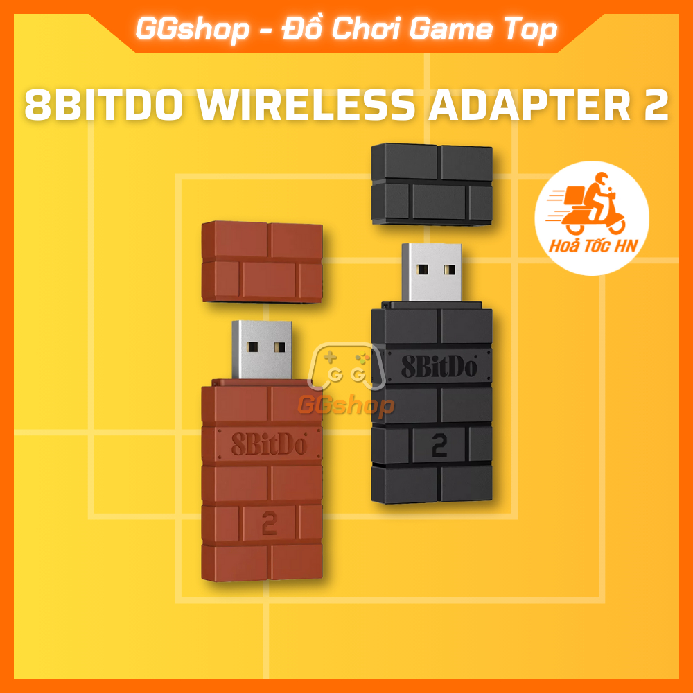 USB Receiver 8BitDo Wireless Adapter 2 kết nối Tay cầm Đa nền tảng ...