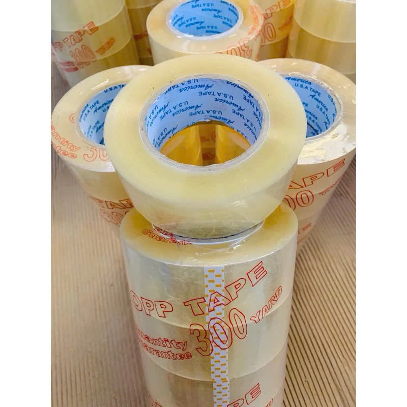 CUỘN BĂNG KEO TRONG KHỔNG LỒ 300yard nặng 2,4kg, băng keo gói hàng băng keo dán thùng SIÊU RẺ ...