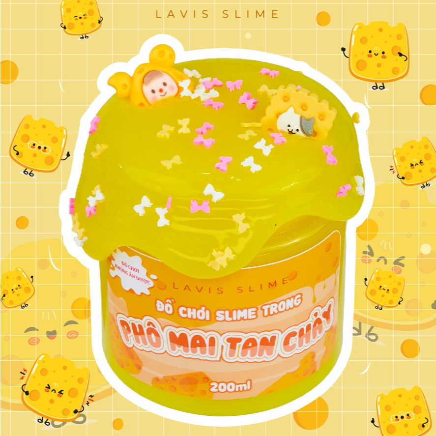 LAVIS SLIME - New Đồ Chơi Slam Trong Phô Mai Tan Chảy 150ml - Tặng kèm ...