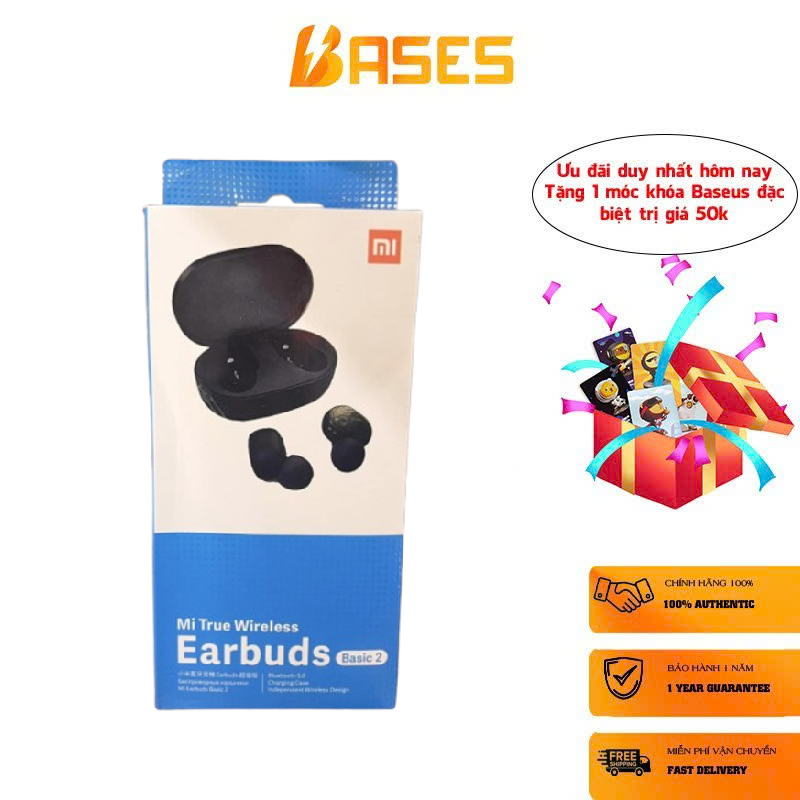 Tai nghe bluetooth TWS X.i.a.o.m.i Earbuds Basic 2 ( Fake ) | Shopee ...