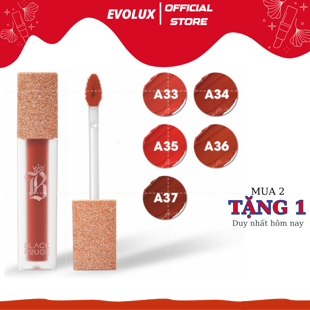 Son Kem Black Rouge Air Fit Velvet Tint Ver 7 37.6g | Shopee Việt Nam