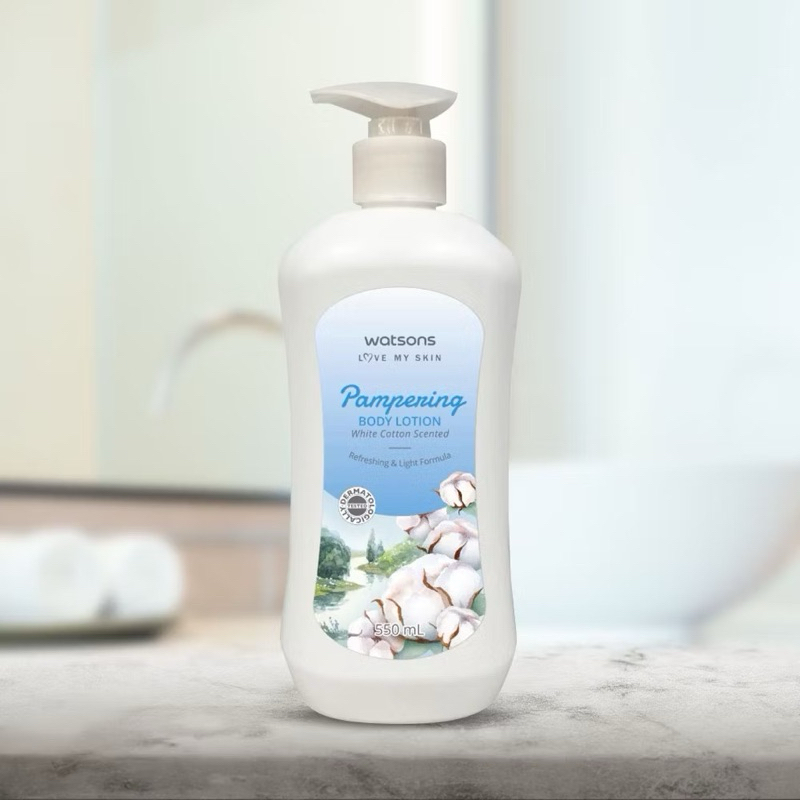 Sữa Dưỡng Thể Watsons Trắng Da Pampering Body Lotion White Cotton ...